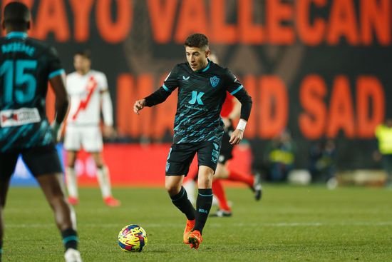 Francisco Portillo Almeria Football Soccer Spanish Editorial Stock ...