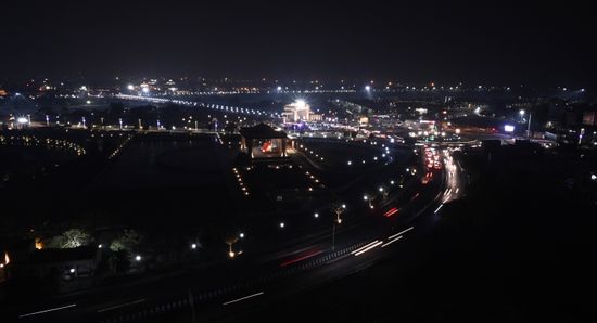 Aerial View Lucknow City Illuminated Late Editorial Stock Photo - Stock ...