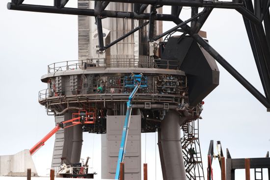 On February 8 2023 Spacex Workers Editorial Stock Photo - Stock Image ...