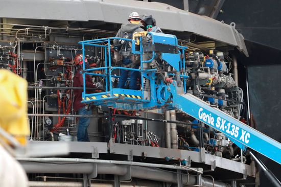 On February 8 2023 Spacex Workers Editorial Stock Photo - Stock Image ...