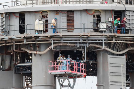 On February 8 2023 Spacex Workers Editorial Stock Photo - Stock Image ...