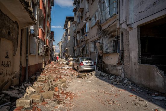 Buildings Destroyed Earthquake Hatay Turkey On Editorial Stock Photo ...