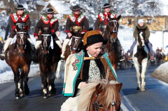 Polish Highlanders Traditional Outfits Take Part Editorial Stock Photo ...