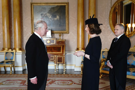 King Charles Iii Receives Helen Duchene Editorial Stock Photo - Stock ...
