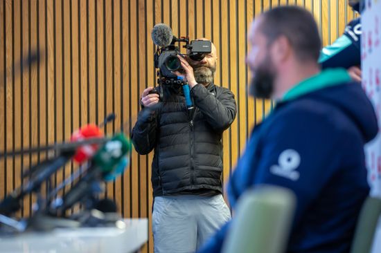 Camera Operator During Press Conference Editorial Stock Photo - Stock ...