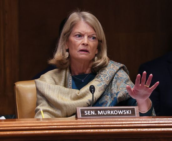 Sen Lisa Murkowski Rak Questions Witnesses Editorial Stock Photo ...