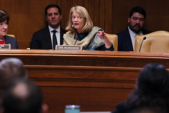 Sen Lisa Murkowski Rak Questions Witnesses Editorial Stock Photo ...