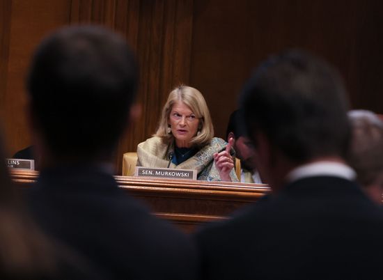 Sen Lisa Murkowski Rak Questions Witnesses Editorial Stock Photo ...