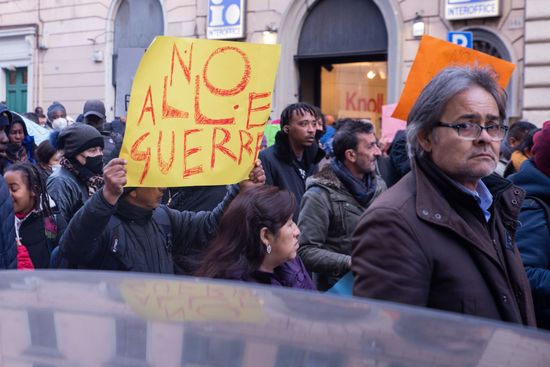 Demonstration Organized Rome By Movements Right Editorial Stock Photo ...