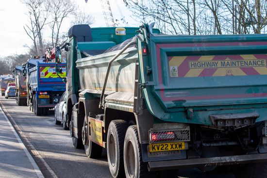 Hs2 Haulage Hgvs Hs2 High Speed Editorial Stock Photo - Stock Image ...
