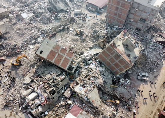 Picture Taken Drone Shows Destruction Following Editorial Stock Photo ...