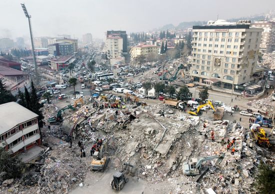 Picture Taken Drone Shows Destruction Following Editorial Stock Photo ...