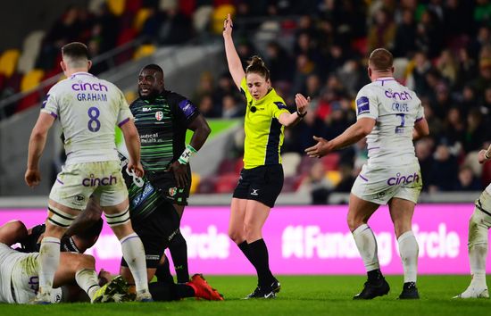 Referee Sara Cox During Premiership Rugby Editorial Stock Photo - Stock ...