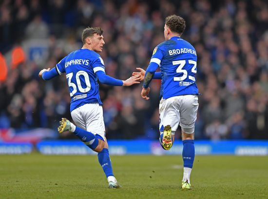 Nathan Broadhead Ipswich Town Congratulated By Editorial Stock Photo ...