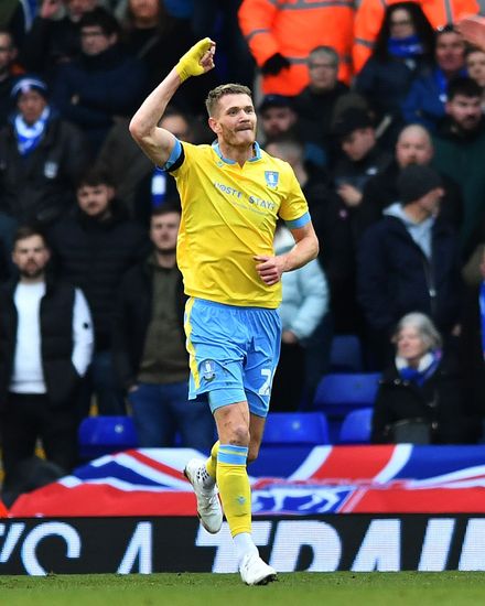 Michael Smith Sheffield Wednesday Celebrates Scoring Editorial Stock ...