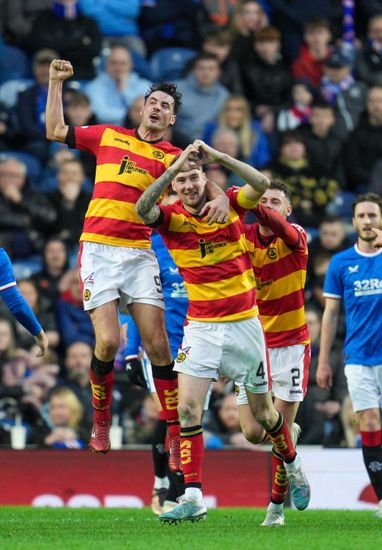 Kevin Holt Partick Thistle Celebrates Team Editorial Stock Photo ...