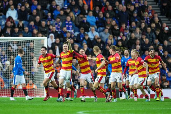 Kevin Holt Partick Thistle Celebrates Team Editorial Stock Photo ...