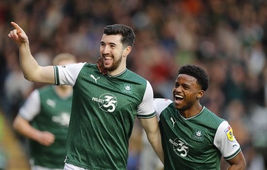 Goal Celebrations Finn Azaz Plymouth Argyle Editorial Stock Photo ...