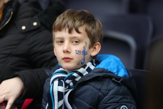 Young Tottenham Hotspur Fan Face Paint Editorial Stock Photo - Stock ...