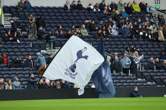 Giant Tottenham Hotspur Flags Being Waved Editorial Stock Photo - Stock ...