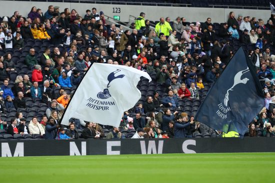 Giant Tottenham Hotspur Flags Being Waved Editorial Stock Photo - Stock ...