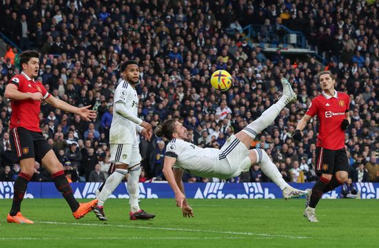 Leeds Uniteds Luke Ayling Shoots Goal Editorial Stock Photo - Stock ...