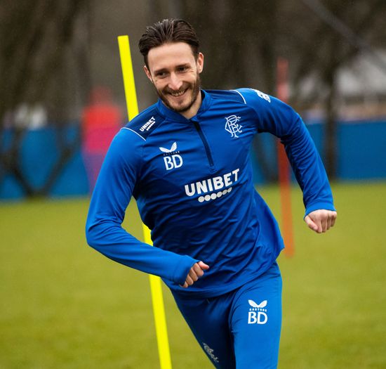 Ben Davies Training Ahead Sundays Scottish Editorial Stock Photo ...