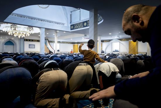 Faithful Pray During Friday Prayers Mosque Editorial Stock Photo ...
