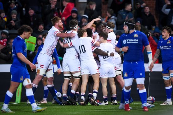 Afolabi Fasogbon England Celebrates Scoring Try Editorial Stock Photo ...