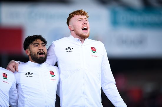 Lewis Chessum England During National Anthems Editorial Stock Photo ...