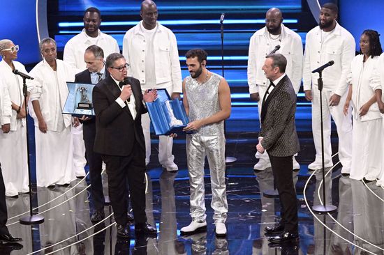 Amadeus Italian Singer Marco Mengoni Ariston Editorial Stock Photo ...