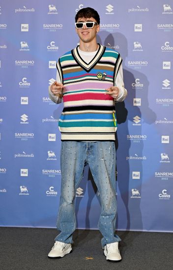 Italian Singer Lda Poses During Photocall Editorial Stock Photo - Stock ...