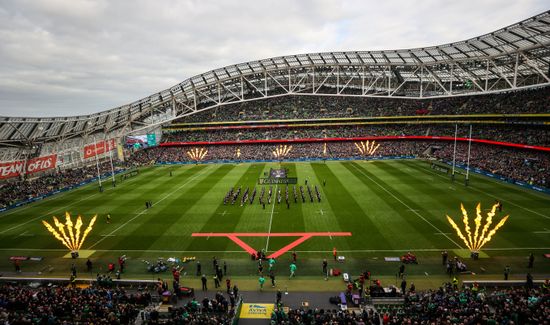 Ireland Vs France View Aviva Teams Editorial Stock Photo - Stock Image ...