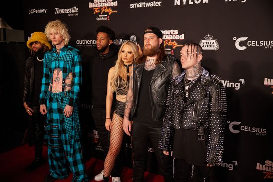 Machine Gun Kelly His Band On Editorial Stock Photo - Stock Image ...