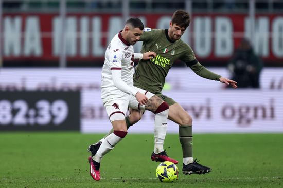 Matteo Gabbia Ac Milan Nemanja Radonjic Editorial Stock Photo - Stock ...