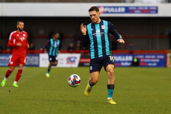 Callum Ainley Crewe Alexandra During Crawley Editorial Stock Photo ...
