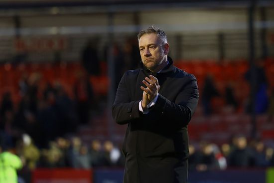 Crawley Town Manager Scott Lindsey Applauds Editorial Stock Photo ...