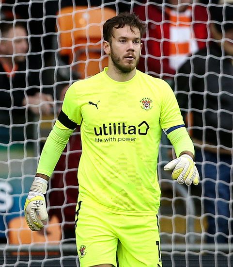 Blackpool Goalkeeper Chris Maxwell 1 During Editorial Stock Photo ...