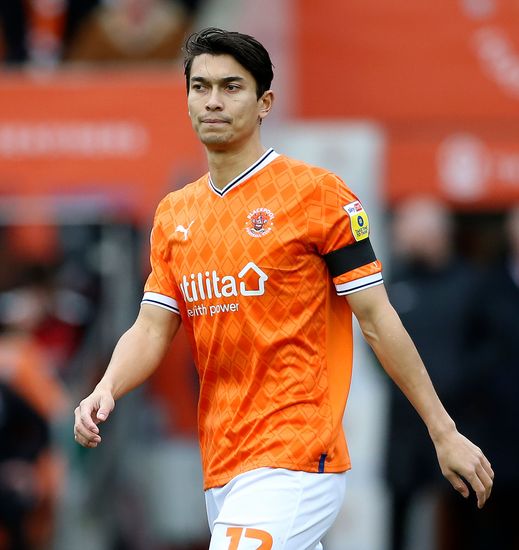 Blackpool Midfielder Kenny Dougall 12 During Editorial Stock Photo ...