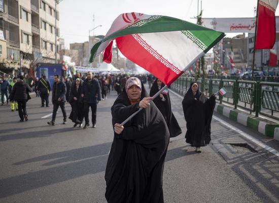 Veiled Iranian Supporter Islamic Republic Supreme Editorial Stock Photo ...