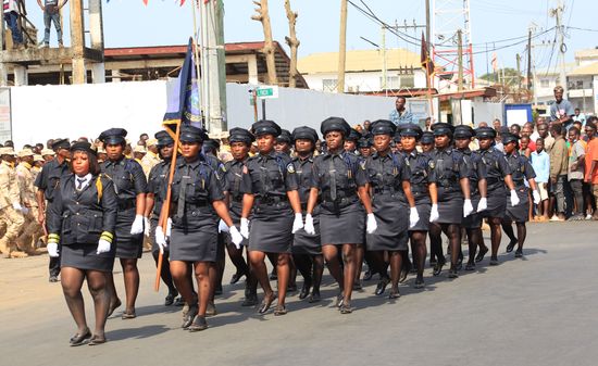 Officers Liberia National Police Lnp Parade Editorial Stock Photo ...