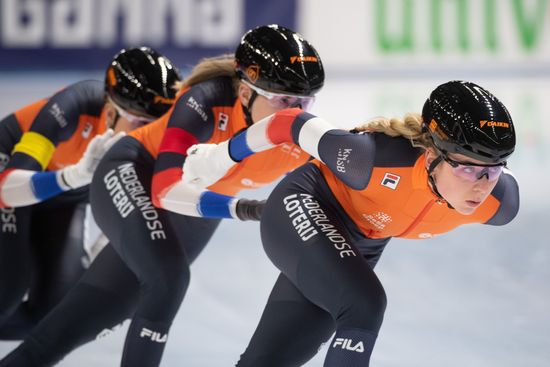 Netherlands Team Skates Second Place Finish Editorial Stock Photo ...