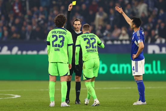 Referee Benjamin Brand Gives Mattias Svanberg Editorial Stock Photo ...