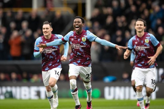 Nathan Tella Burnley Celebrates Scoring His Editorial Stock Photo ...