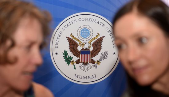 United States Consulate General Logo Seen Editorial Stock Photo - Stock ...