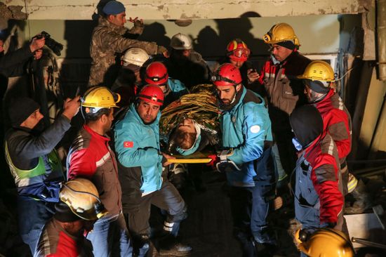 Members Rescue Team Carry Earthquake Survivor Editorial Stock Photo ...