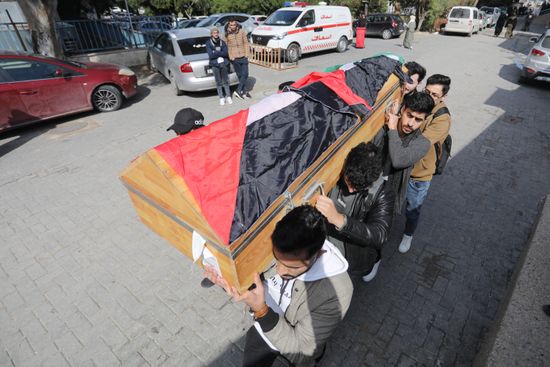 Relatives Palestinian Youssef Darabih Who Died Editorial Stock Photo ...