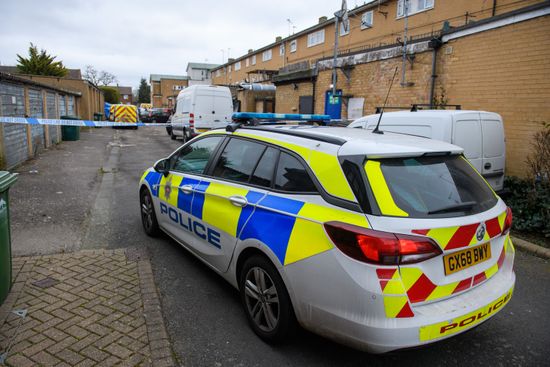 Police Vehicle Forms Cordon On Argosy Editorial Stock Photo - Stock ...