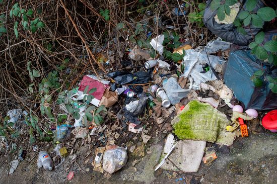 Roadside Litter Fly Tipping Even Abandoned Editorial Stock Photo ...