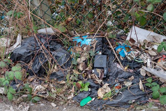 Roadside Litter Fly Tipping Even Abandoned Editorial Stock Photo ...